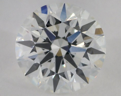 0.70 Carat H-VS2 Excellent Cut Round Diamond Engraved Reverse Taper ...