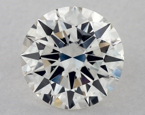 1.07 Carat I-VS2 Excellent Cut Round Diamond 2mm Knife Edge Solitaire ...