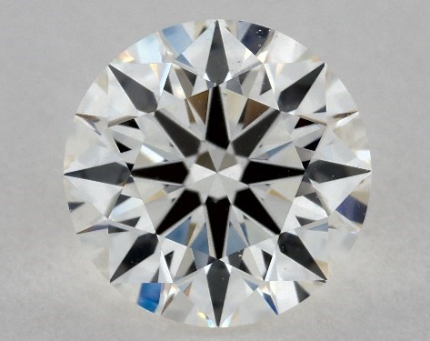 AGS 1.00 Carat H-VS1 True Hearts TM Cut Round Diamond Six Prong Knife ...
