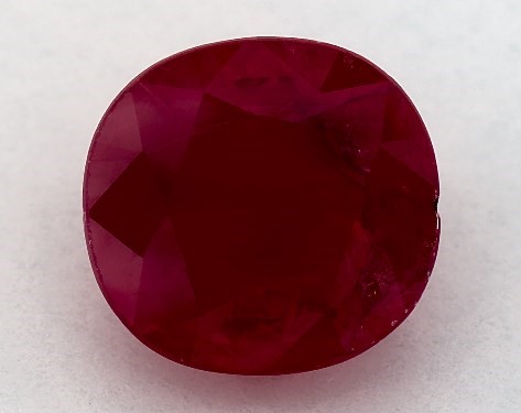 2.42 carat Oval Natural Ruby Twisted Pavé Halo Engagement Ring