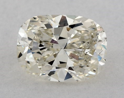 14K White Gold Halo Cushion Outline Pavé Engagement Ring