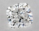 1.01 Carat Cushion Cut Solitaire Engagement Ring in 14K White Gold ...