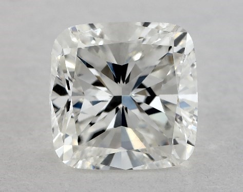 14K White Gold Cushion Outline Pavé Engagement Ring