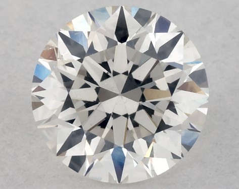 0.54 Carat G-I1 Excellent Cut Round Diamond Tapered Pavé Engagement Ring