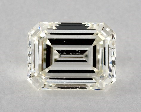 1.08 Carat J-VS2 Emerald Cut Diamond 2mm Knife Edge Solitaire ...