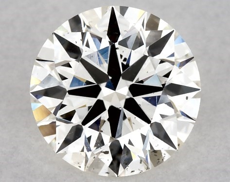 0.81 Carat J-SI1 Excellent Cut Round Diamond Presentation Solitaire ...