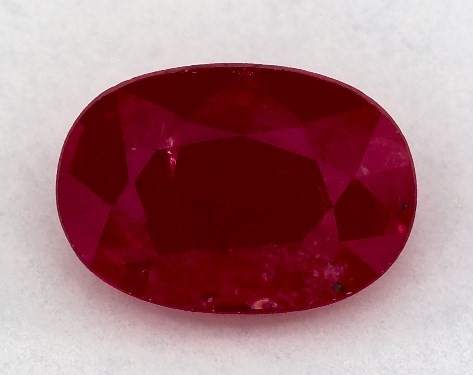 0.77 carat Oval Natural Ruby Presentation Solitaire (Six Prong)