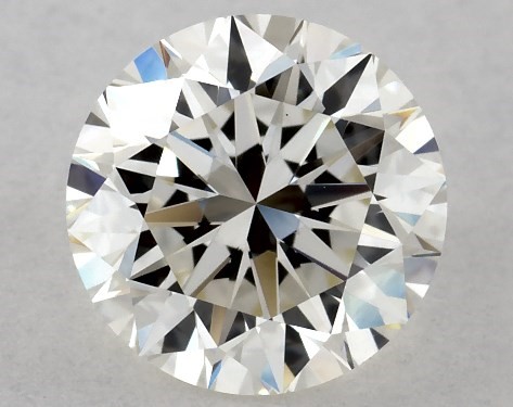 0.90 Carat H-VS1 Excellent Cut Round Diamond 2mm Knife Edge Solitaire ...