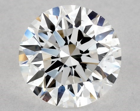 0.75 Carat E-VS1 Excellent Cut Round Diamond Bead Set Cathedral Diamond ...