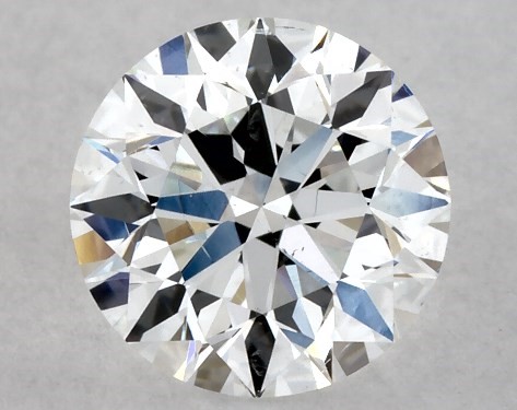 0.65 Carat E-VS2 Excellent Cut Round Diamond 3.3mm Cross Prong ...