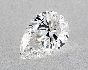 0.80 Carat Pear Shaped Tension Engagement Ring in 14K White Gold - 1822731