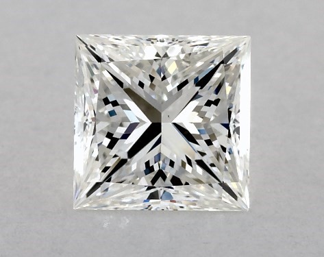 1.24 Carat H-VS1 Princess Cut Diamond 2mm Comfort Fit Solitaire ...