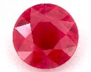 2.13 Carat Ruby Round Cut Side stones Engagement Ring in 18K Yellow ...