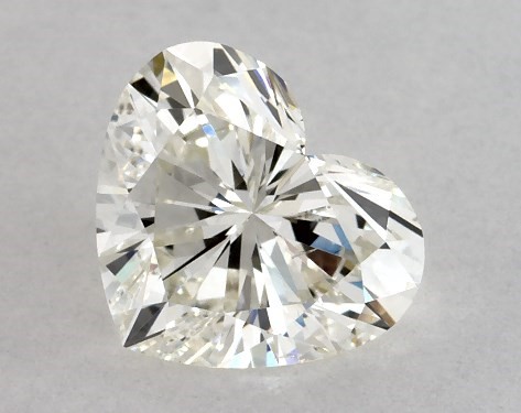 1.27 Carat H-VS2 Heart Shaped Diamond French Cut Pavé Diamond ...