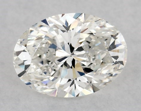 1.17 Carat G-VS1 Oval Cut Diamond Petite Pavé Engagement Ring