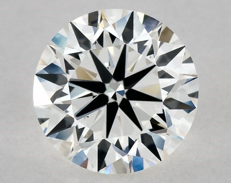 1.36 Carat I-VS1 Very Good Cut Round Diamond 2mm Comfort Fit Solitaire ...