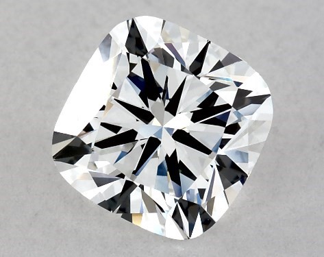 Lab-Created 2.29 Carat E-VVS1 Cushion Modified Cut Diamond Round Split ...