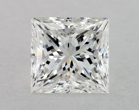 1.63 Carat F-VS1 Princess Cut Diamond Thin Channel Set Princess Shaped ...