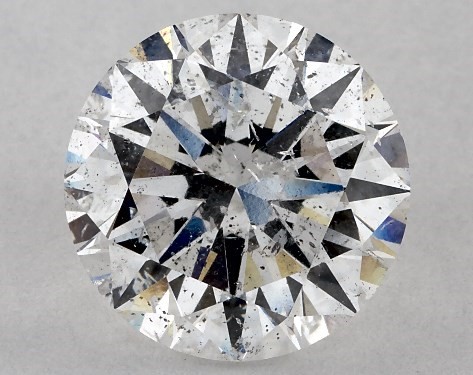 3.23 Carat D-I1 Excellent Cut Round Diamond 2.0mm Art-Nouveau Pavé Set ...