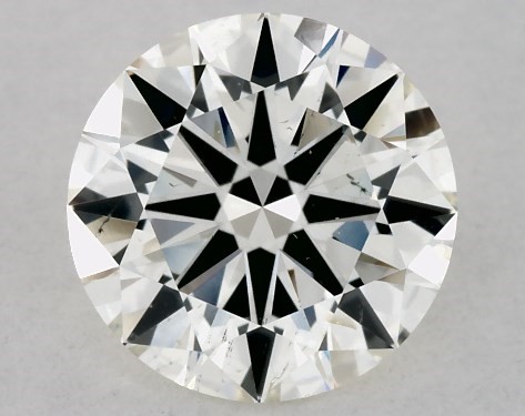 0.97 Carat J-SI1 Excellent Cut Round Diamond Petite Diamond Accent ...