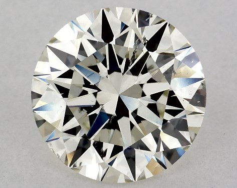 2.02 Carat K-SI2 Excellent Cut Round Diamond 2mm Comfort Fit Solitaire ...