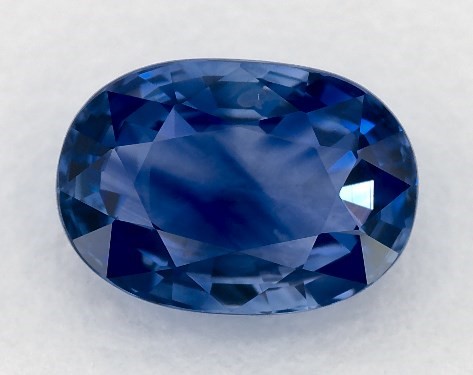 1.23 Carat Oval Blue Sapphire