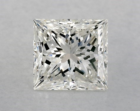 2.92 Carat I-VVS2 Princess Cut Diamond Princess Shape Double Halo ...