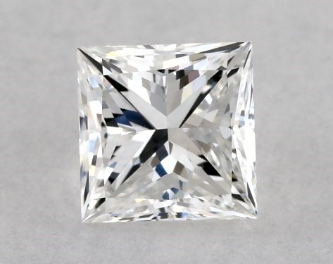 0.93 Carat E-VS1 Princess Cut Diamond Split Shank Princess Shape ...