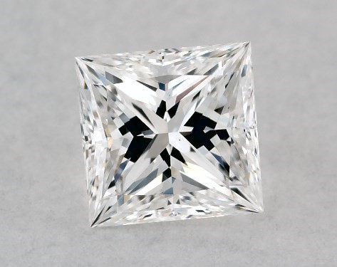 1.40 Carat D-VS1 Princess Cut Diamond Twisted Pavé Halo Engagement Ring