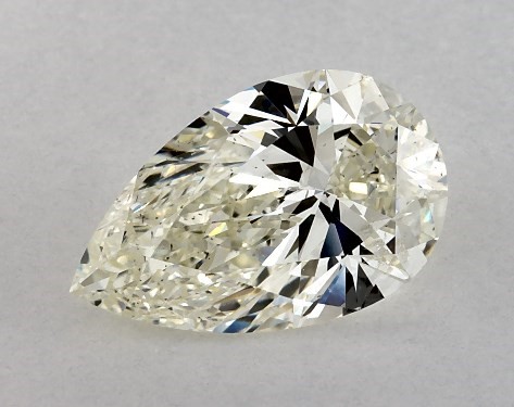 IGI 1.96 Carat J-SI1 Ideal Cut Pear Diamond Pavé Halo and Shank Diamond ...