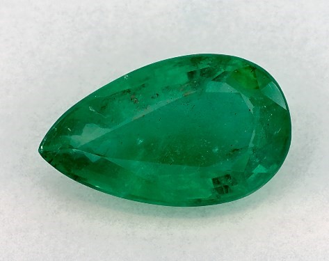 3.04 Carat Pear Natural Green Emerald-64189