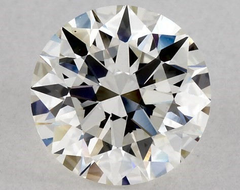 1.32 Carat I-VS1 Excellent Cut Round Diamond 3.8mm Rounded Cathedral ...