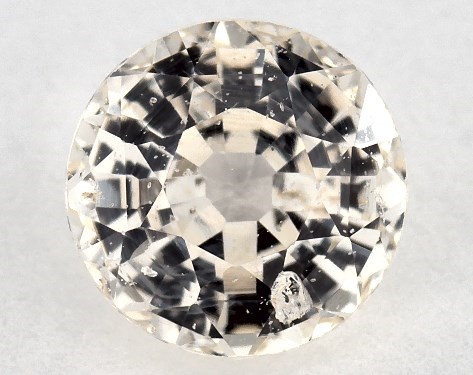 0.89 Carat Round Yellow Sapphire