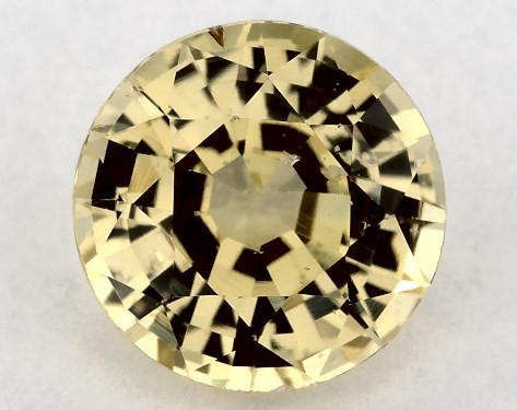 1.12 Carat Round Yellow Sapphire
