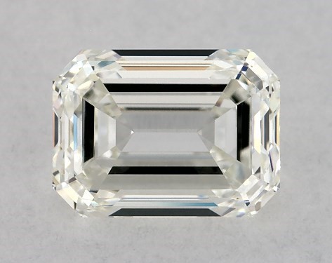 IGI 1.17 Carat H-IF Emerald Cut Diamond Petite Pavé Engagement Ring