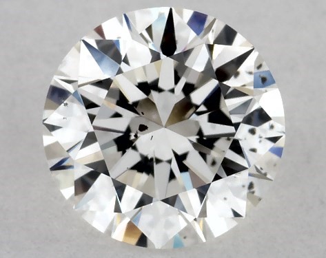1.26 Carat F-SI1 Excellent Cut Round Diamond Petite Diamond Halo ...