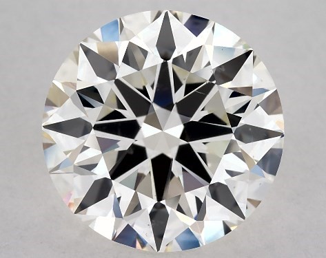 2.85 Carat I-VS2 Excellent Cut Round Diamond French Cut Pavé Diamond ...