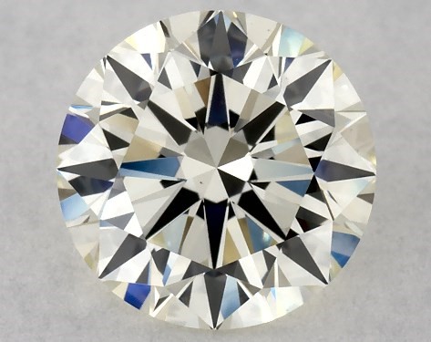0.80 Carat L-VS2 Excellent Cut Round Diamond Tapered Six Prong Diamond ...