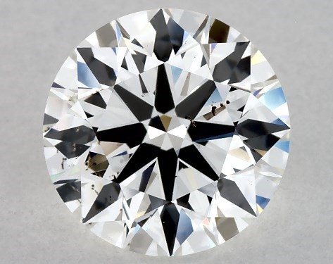 GIA 2.25 Carat H-SI1 Excellent Cut Round Diamond Cushion Outline Pavé ...