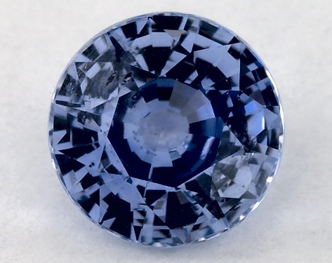 1.05 Carat Round Blue Sapphire-65594