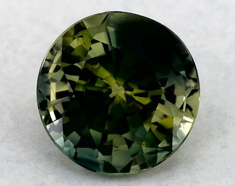 1.01 Carat Round Green Sapphire