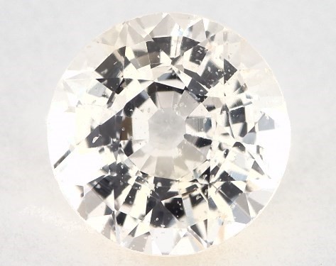 0.97 Carat Round Yellow Sapphire