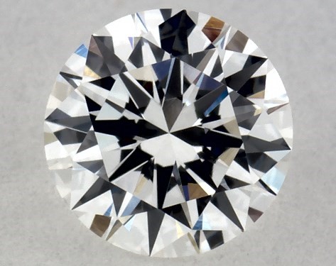 0.32 Carat D-VVS1 Excellent Cut Round Diamond 2mm Comfort Fit Solitaire ...