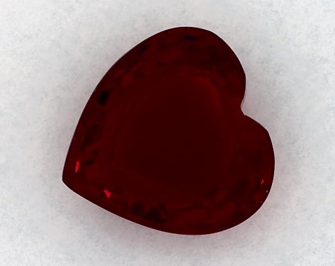 0.97 Carat Heart Natural Ruby-65935