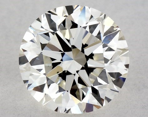 0.90 Carat H-VS2 Very Good Cut Round Diamond Intricate Basket Knife ...