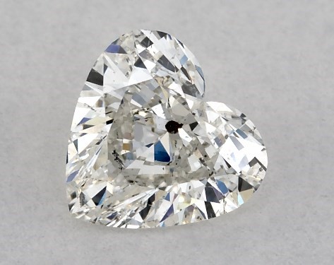 0.60 Carat I-SI2 Heart Shaped Diamond Presentation Solitaire (Six Prong)