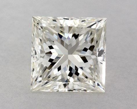 1.51 Carat K-VS1 Princess Cut Diamond Channel Set Princess Shaped ...