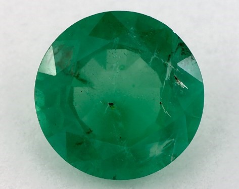 1.64 Carat Round Green Emerald