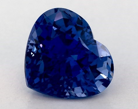 4.21 Carat Heart Natural Blue Sapphire-67541