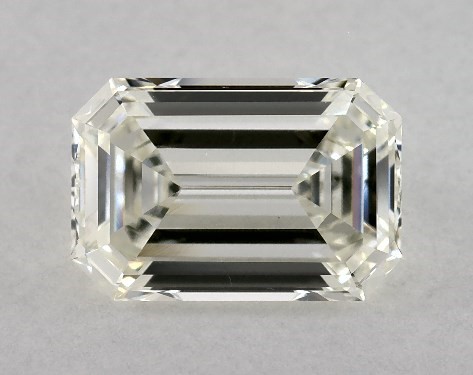 GIA 1.26 Carat K-VS1 Good Cut Emerald Diamond 3.3mm Cross Prong ...